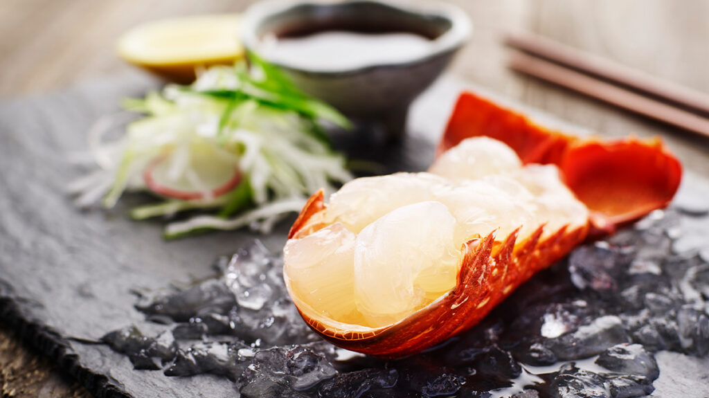 Western Rock Lobster Sashimi Recipe With Sweet Chilli or Soy